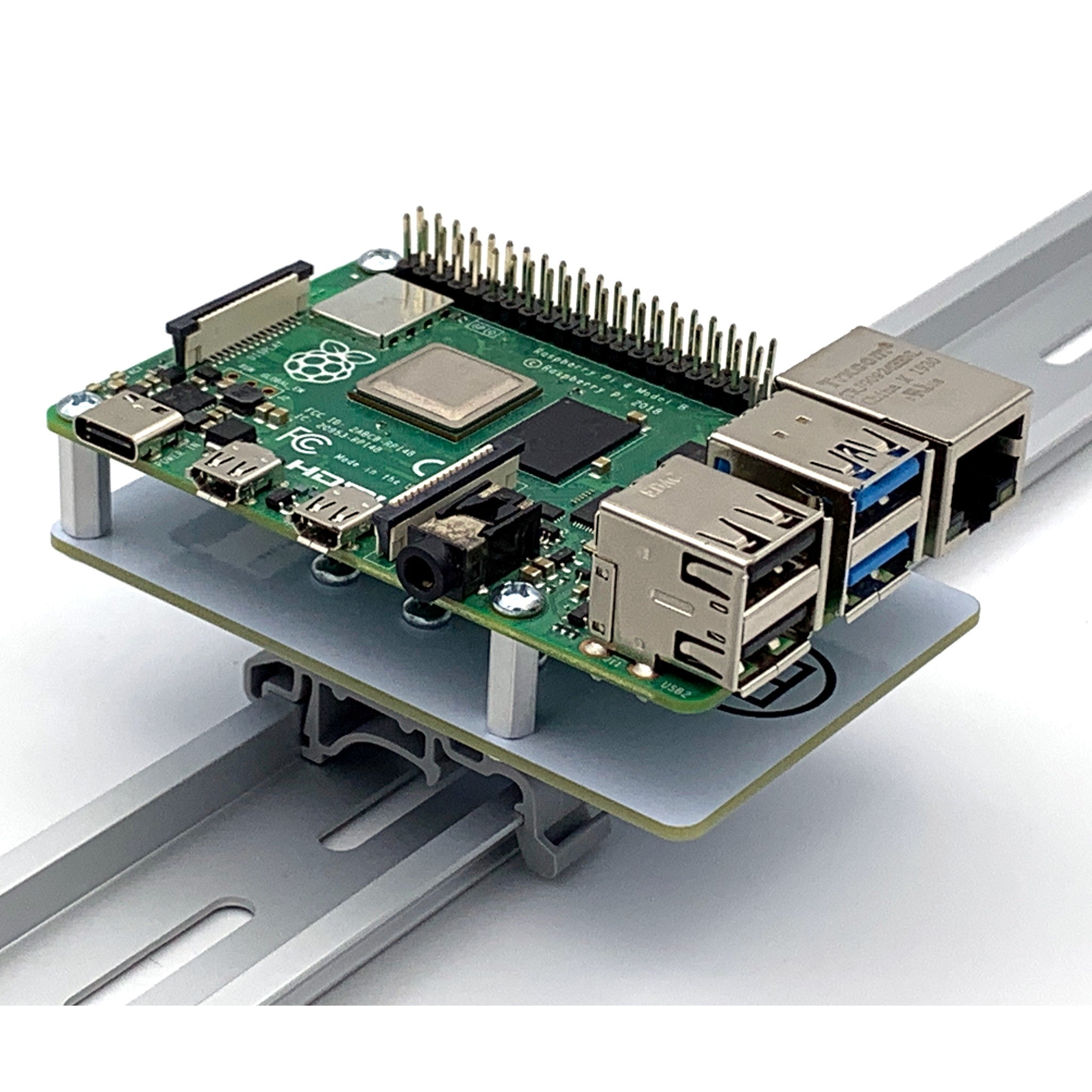 DIN Rail Mounting Kit for the Raspberry Pi I/O Modules – Widgetlords ...