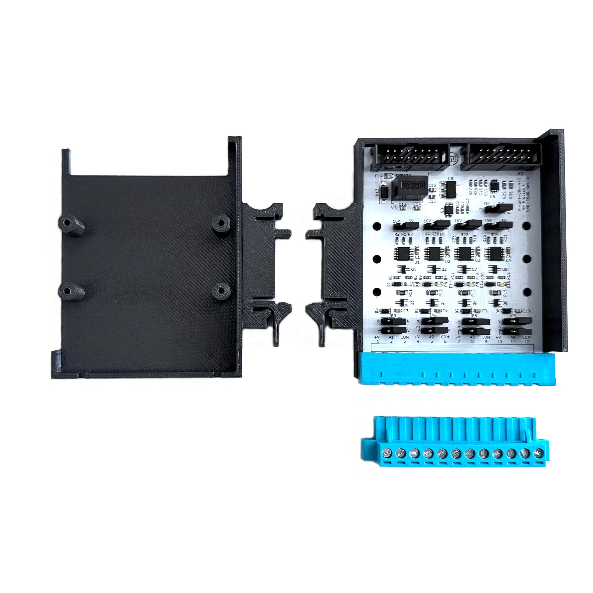 PI-SPI-DIN-4AO Raspberry Pi Analog Output I/O Module – Widgetlords Electronics