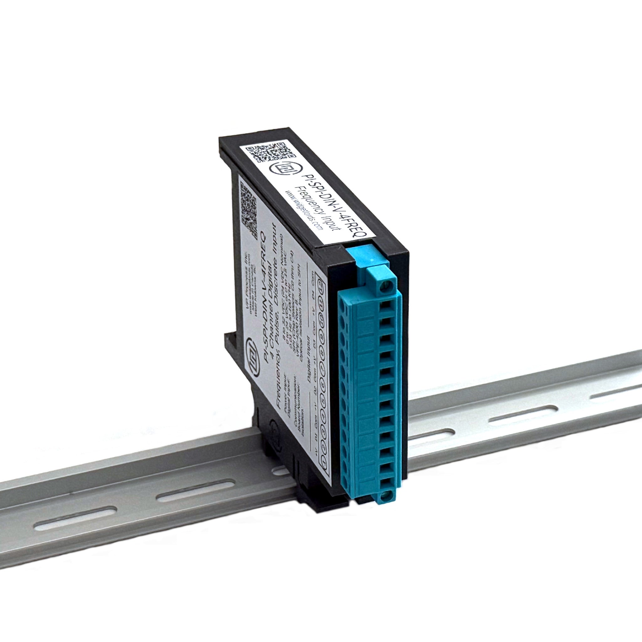 PI-SPI-DIN-4FREQ Raspberry Pi Frequency / Pulse Counter I/O Module ...