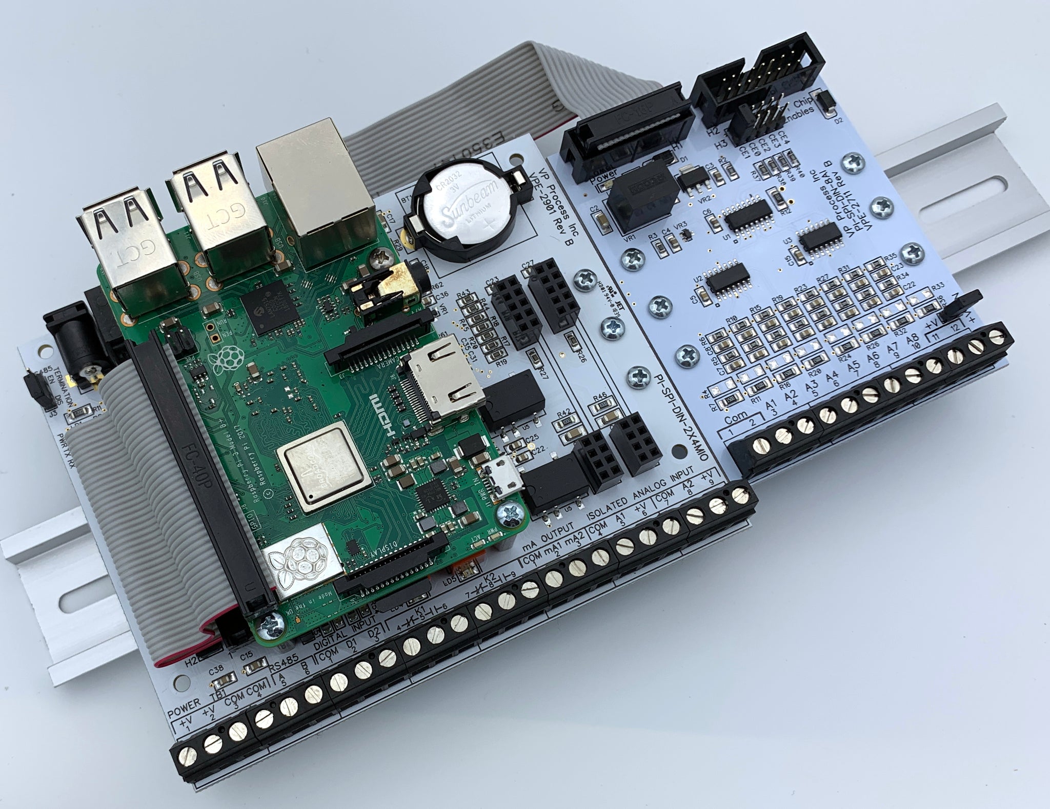 PI-SPI-DIN-2x4MIO I/O Module – Widgetlords Electronics
